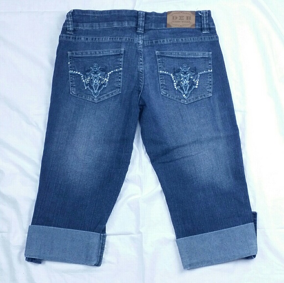 Deb Jeans | Pants & Jumpsuits | Deb Jeans Rolled Bermuda Capri Size 7 ...